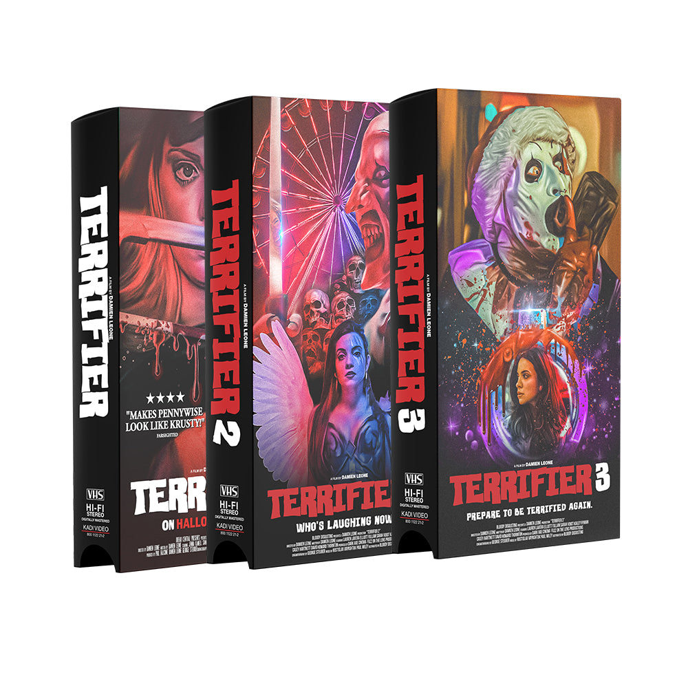 TERRIFIER VHS TRIPLE PACK – kadivideo